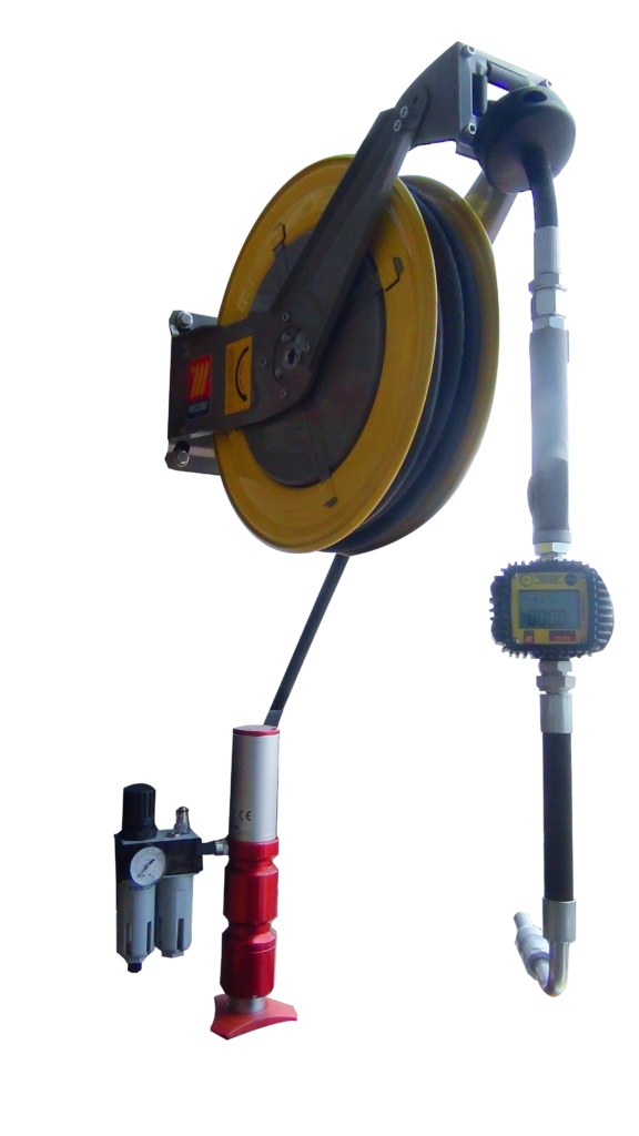 SET EQUIPO LUBRICACIÓN GRASA CON CARRETEL 15m PARA BIDONES DE 180-220 ...